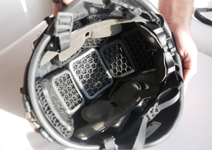 Ballistic Helmets With 3D Printed Carbon Lattice Pad System